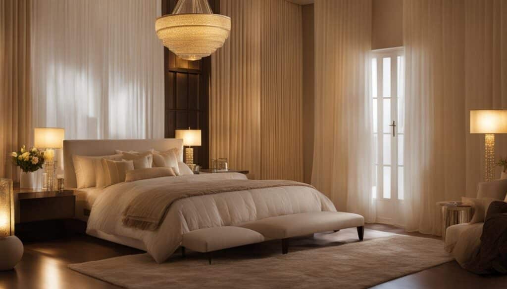 Create the Mood with Romantic Lighting for Bedroom