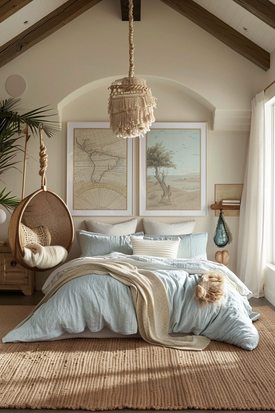 29 Boho Bedrooms With High Ceilings - My Elegant Home