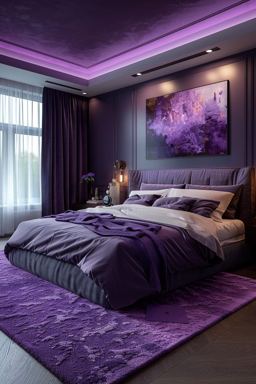 29 Purple Bedroom Ideas for a Bold and Beautiful Room - My Elegant Home