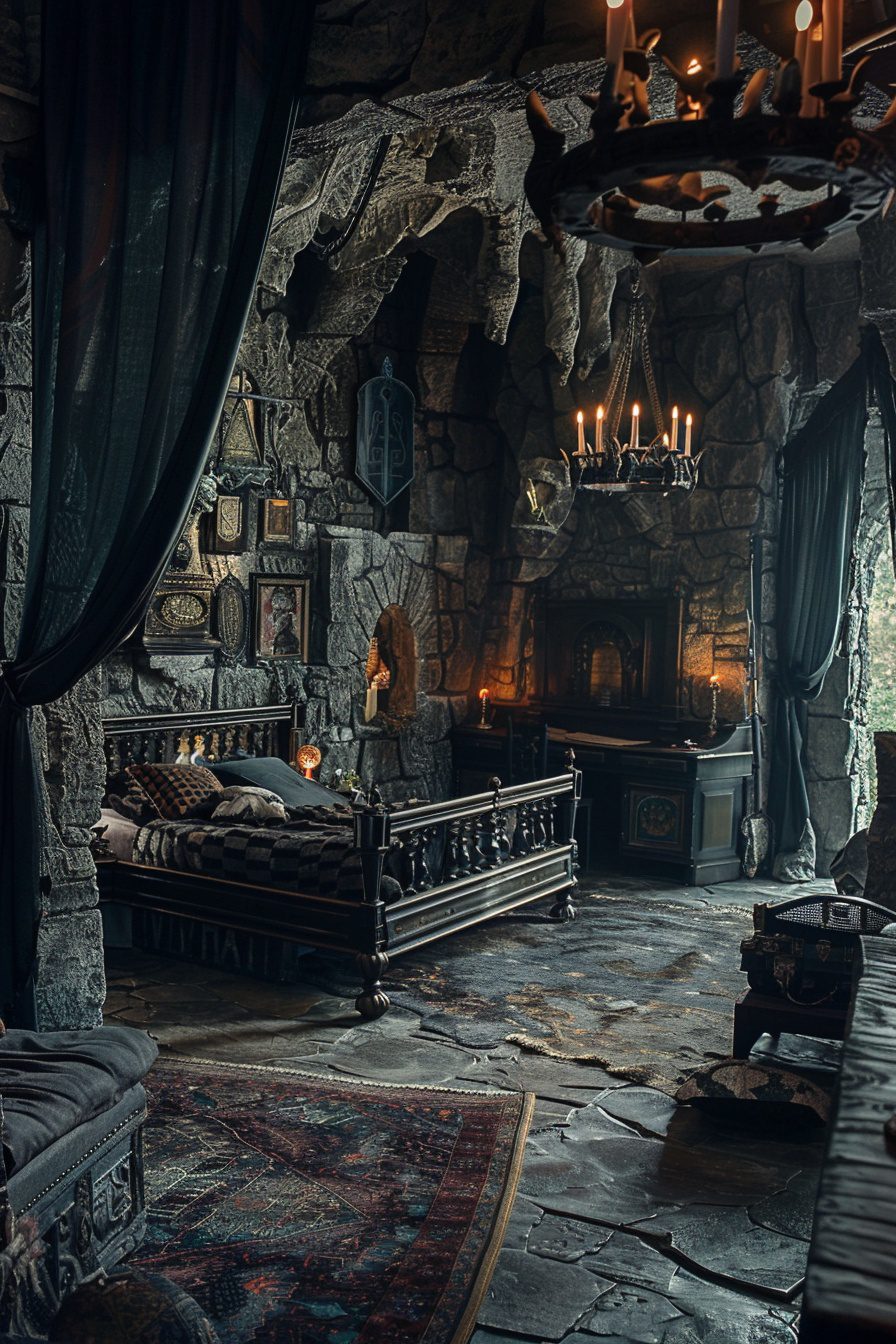 29 Dark Fantasy Bedroom Ideas for a Captivating Atmosphere - My Elegant ...