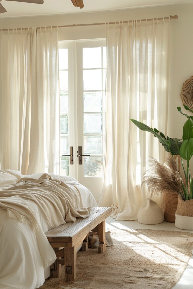 29 Boho Bedroom Curtain Ideas to Elevate Your Style - My Elegant Home