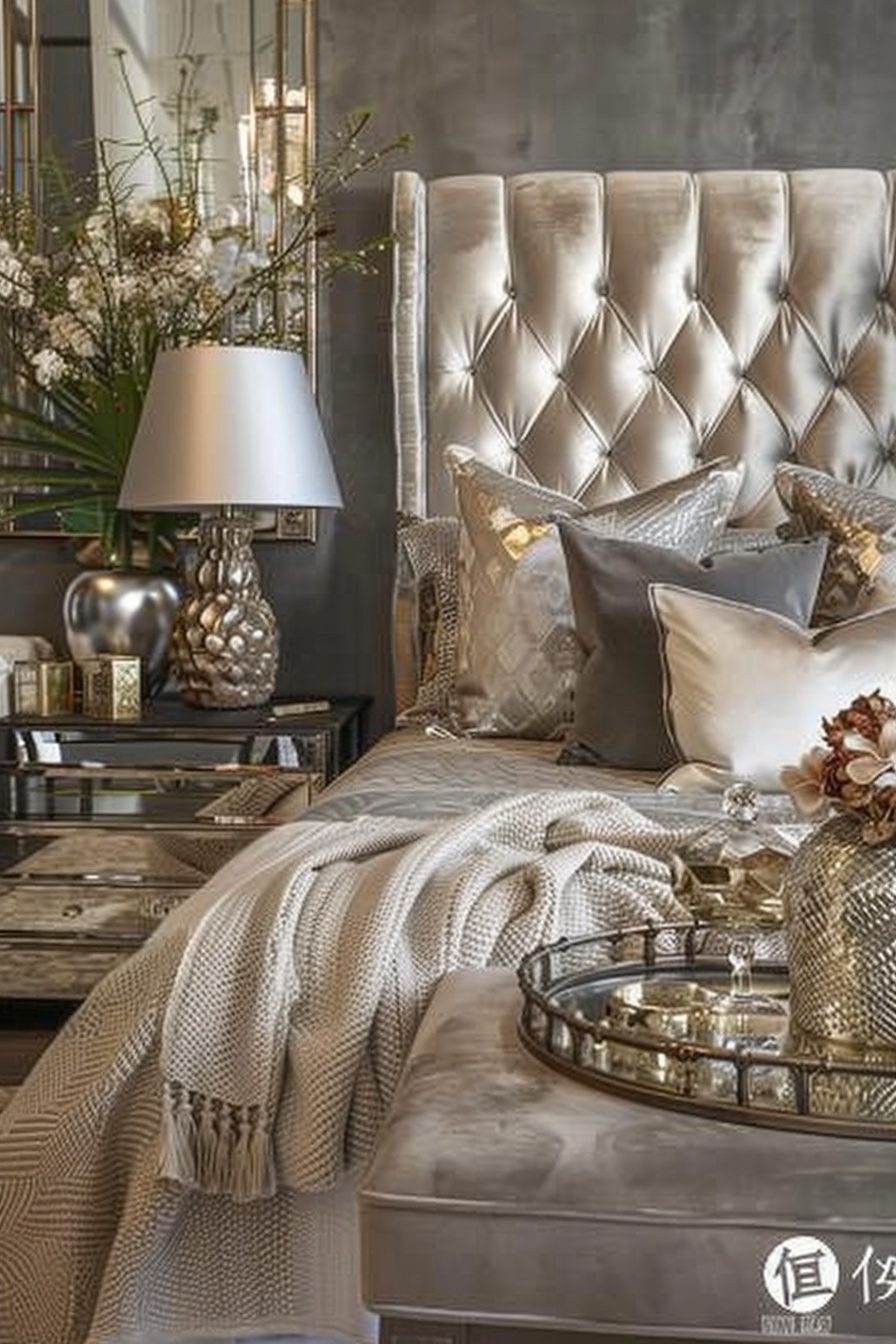 29 Glam Bedroom Decor Ideas for a Stunning Bedroom - My Elegant Home