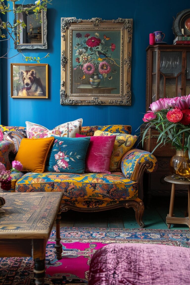 29 Blue Boho Interior Ideas to Add a Cool Vibe to Any Room - My Elegant ...