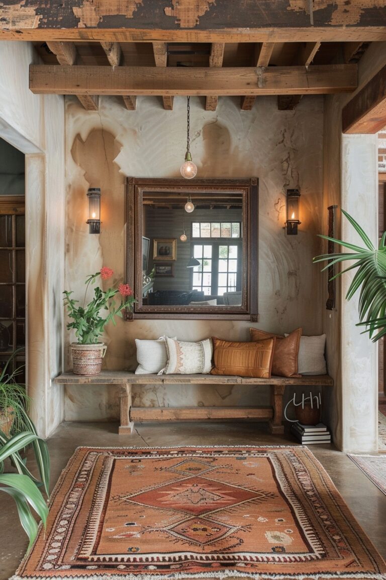 29 Boho Entryway Ideas for a Cozy and Welcoming Vibe - My Elegant Home