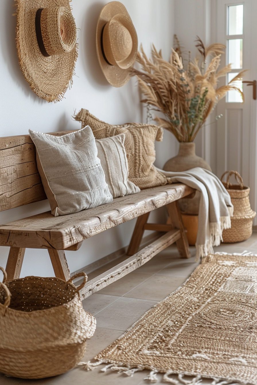 29 Boho Entryway Ideas for a Cozy and Welcoming Vibe - My Elegant Home