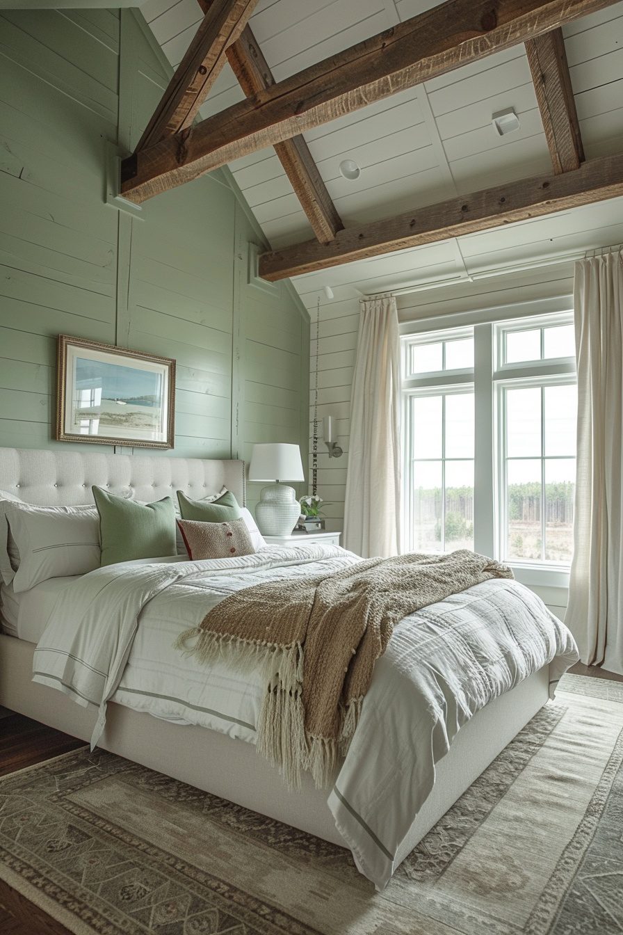 29 Sage Green Farmhouse Bedroom Ideas for a Fresh Update - My Elegant Home