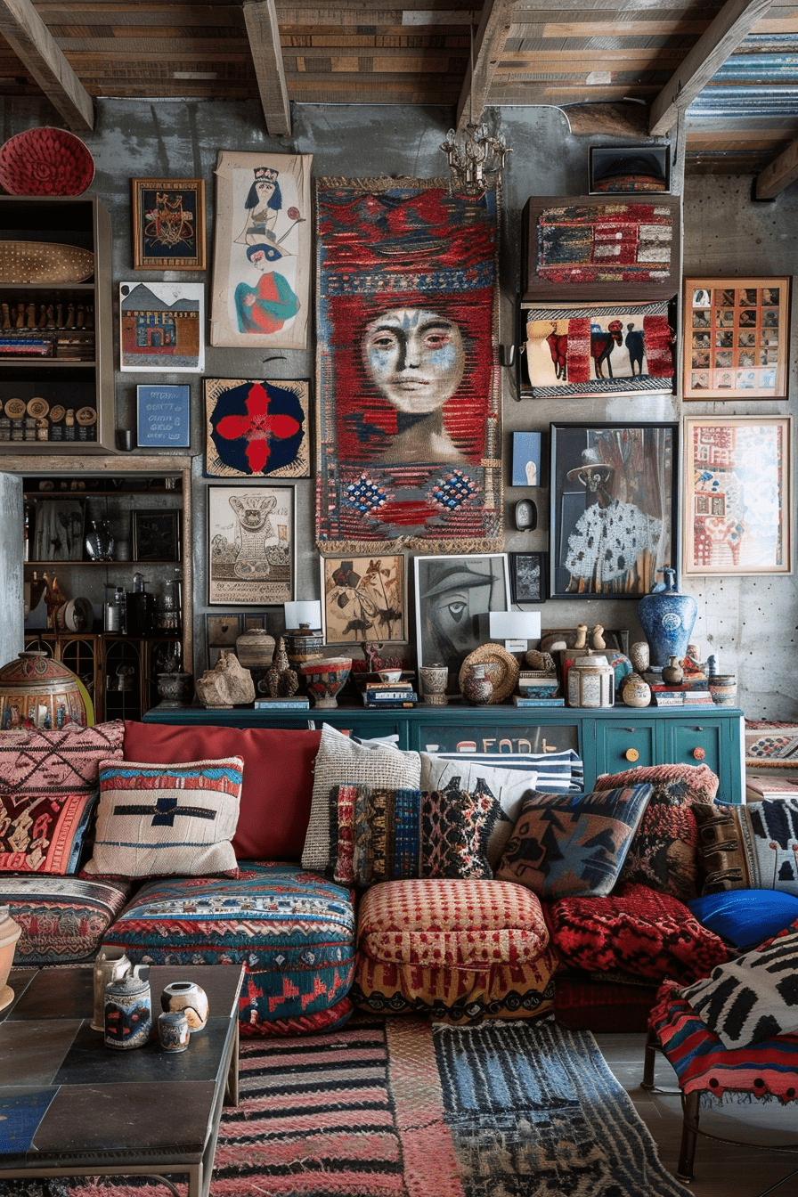 29 Boho Maximalist Living Room Ideas: Embrace Vibrant Patterns and ...
