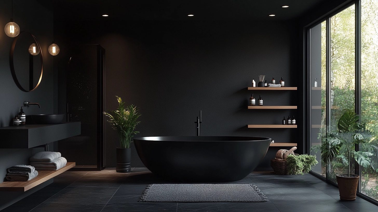 29 Black Bathroom Decor Ideas to Add Dark Elegance to Your Home - My ...