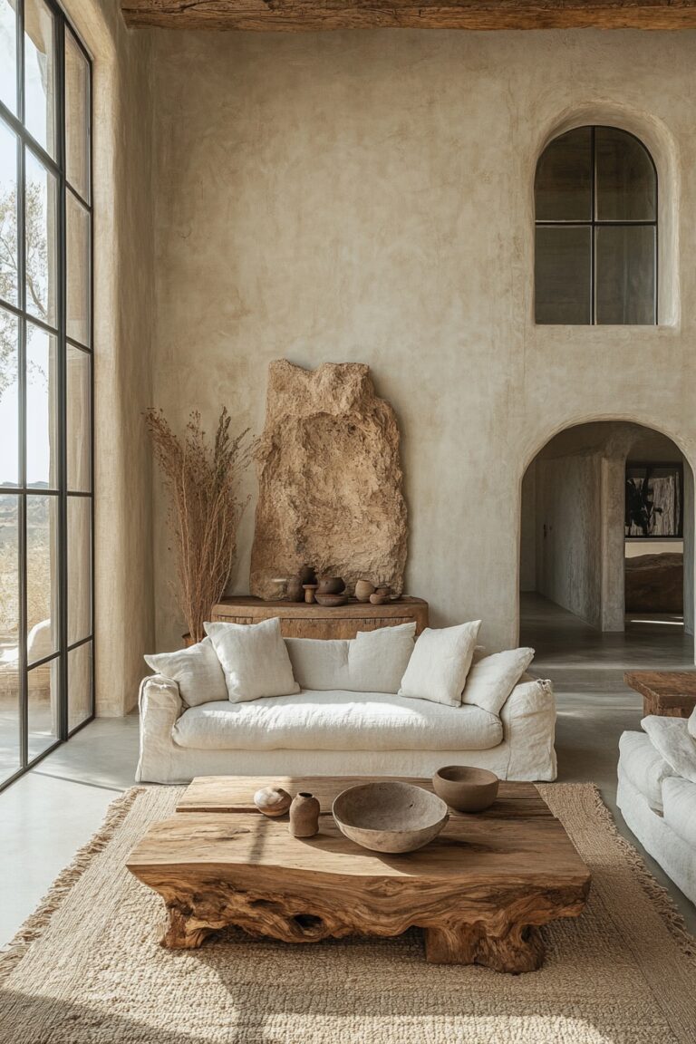 29 Organic Living Room Ideas That Combine Comfort with Clean Living ...