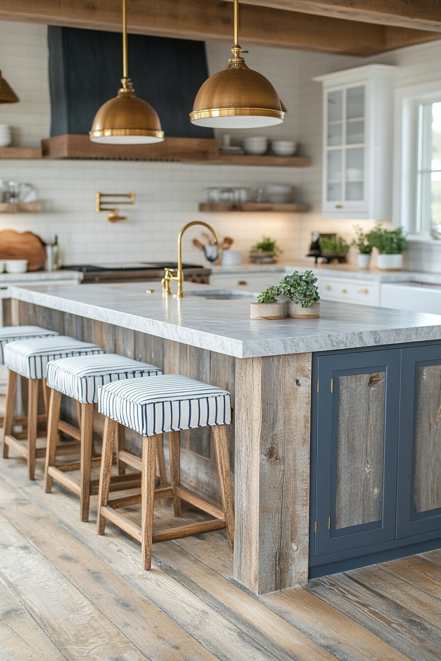 29 Coastal Farmhouse Kitchen Ideas That Blend Rustic with Coastal ...