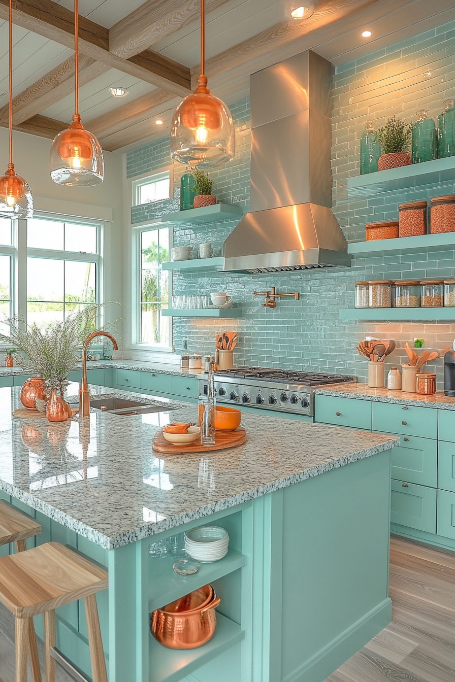 29 Coastal Farmhouse Kitchen Ideas That Blend Rustic with Coastal ...