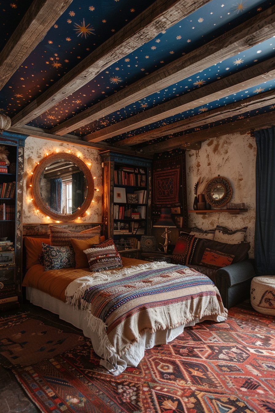 29 Rustic Boho Witchy Bedroom Ideas for a Whimsical and Earthy Look ...
