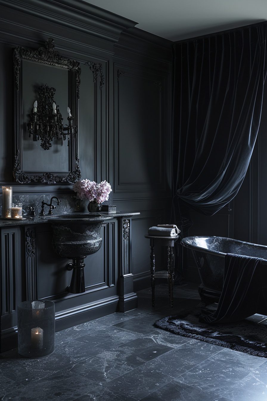 29 Black Bathroom Decor Ideas to Add Dark Elegance to Your Home - My ...