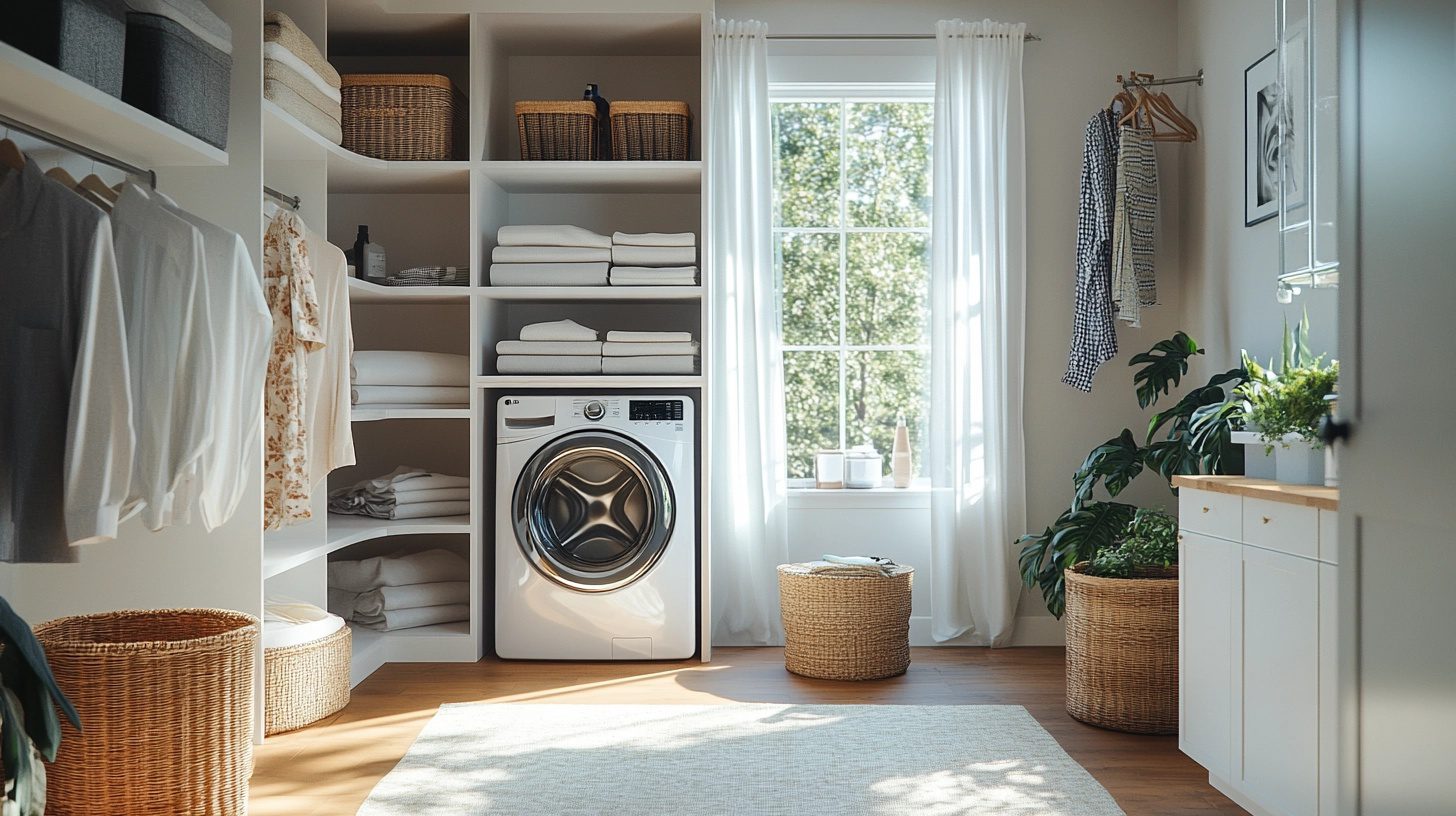 29 Stacked Laundry Room Ideas for a Clean and Clutter-Free Space - My ...