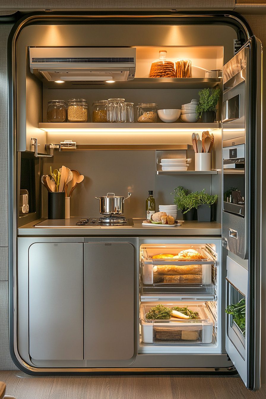 29 Small Cabin Interior Kitchen Ideas to Create a Compact Culinary ...