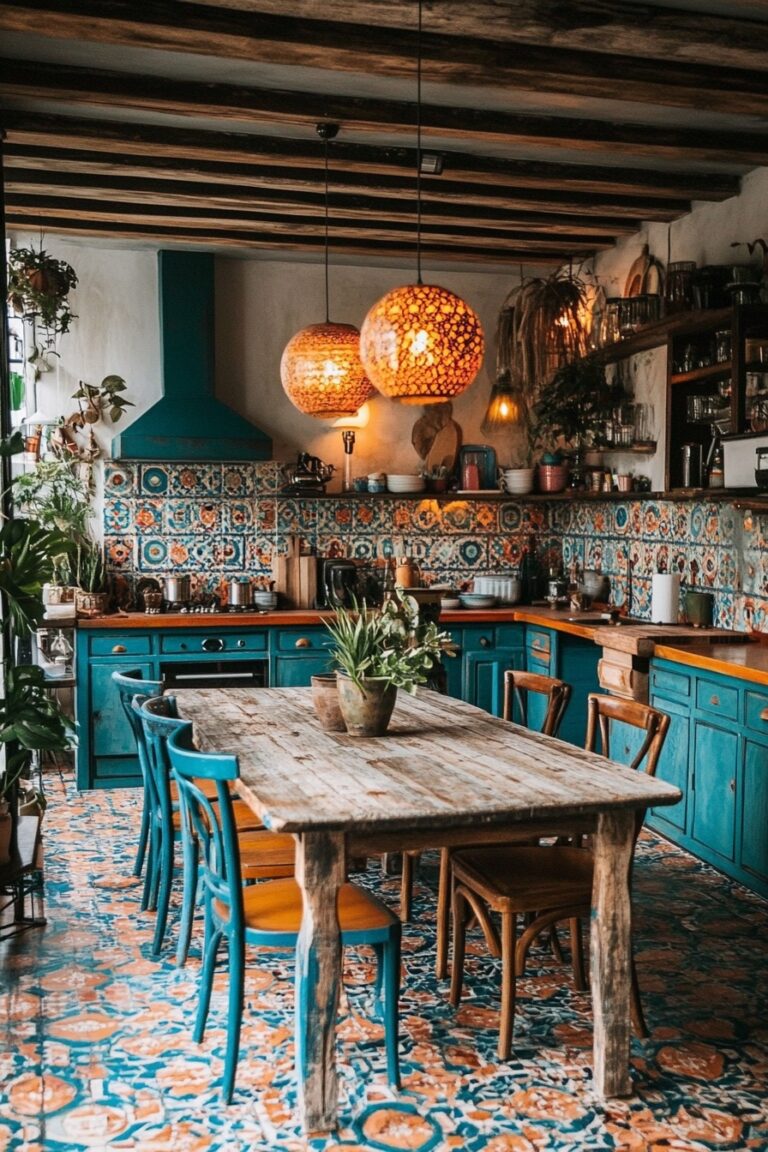29 Modern Boho Kitchen Ideas to Blend Contemporary and Bohemian Styles ...