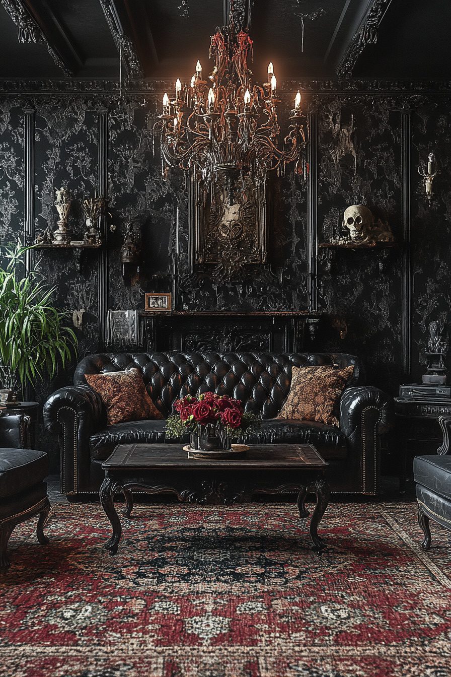 29 Western Gothic Living Room Ideas for a Stylish and Mysterious ...