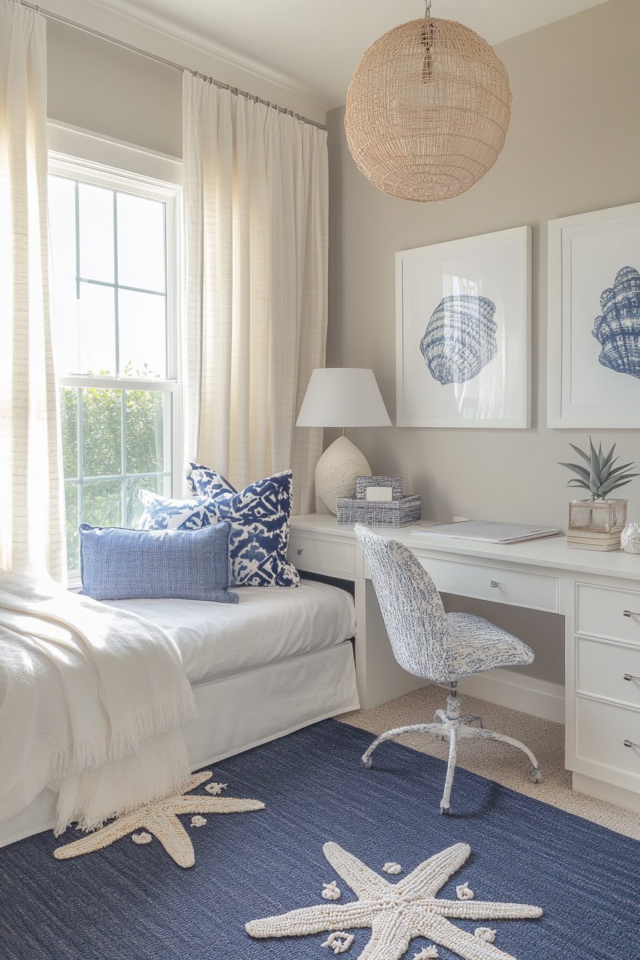 29 Coastal Preppy Dorm Room Ideas to Elevate Your Dorm with Seaside ...