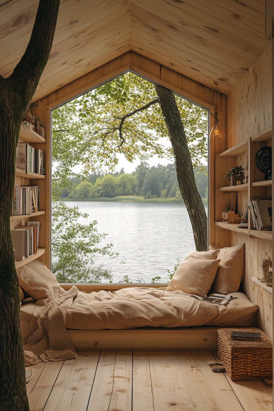 29 Small Cabin Interior Office Ideas to Create a Comfortable Work ...