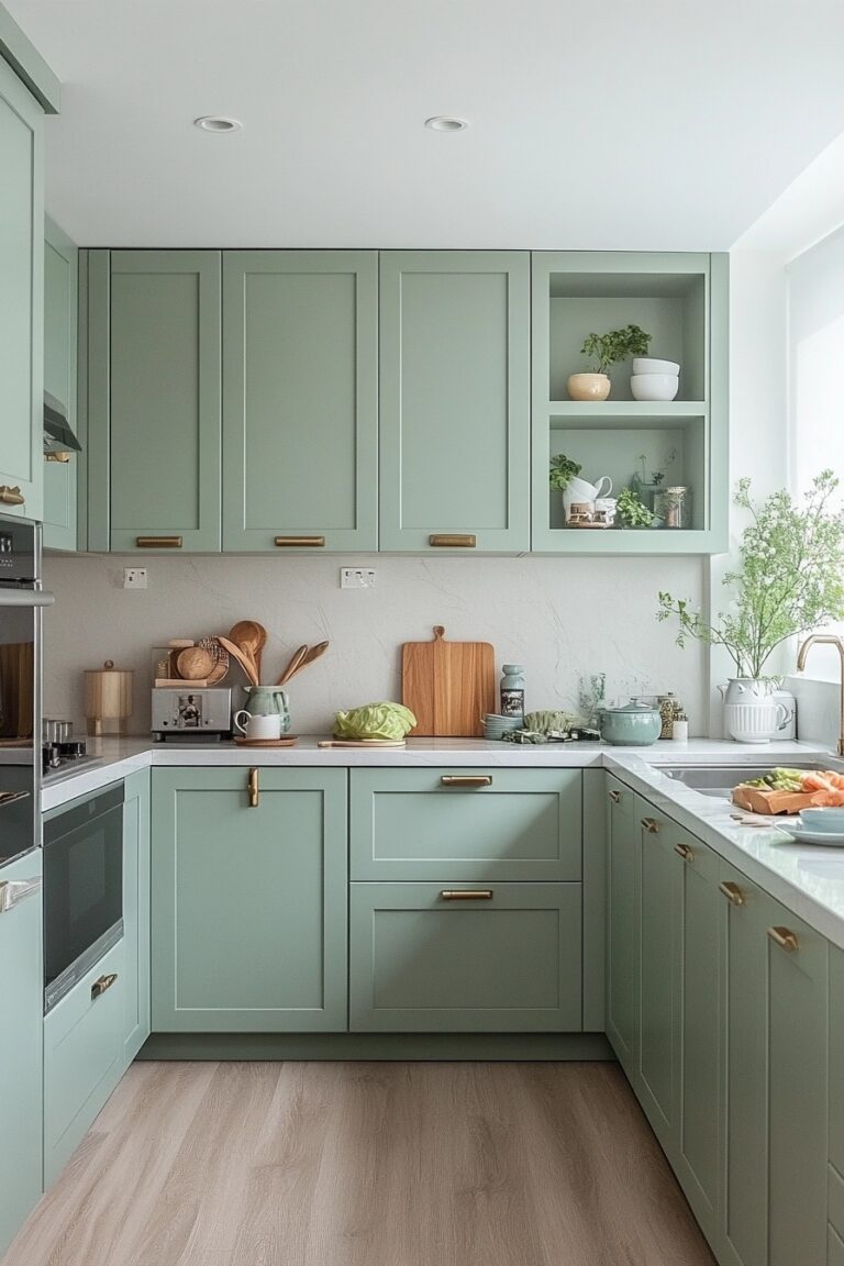 29 Green Kitchen Designs Ideas to Add a Touch of Nature to Your Home ...