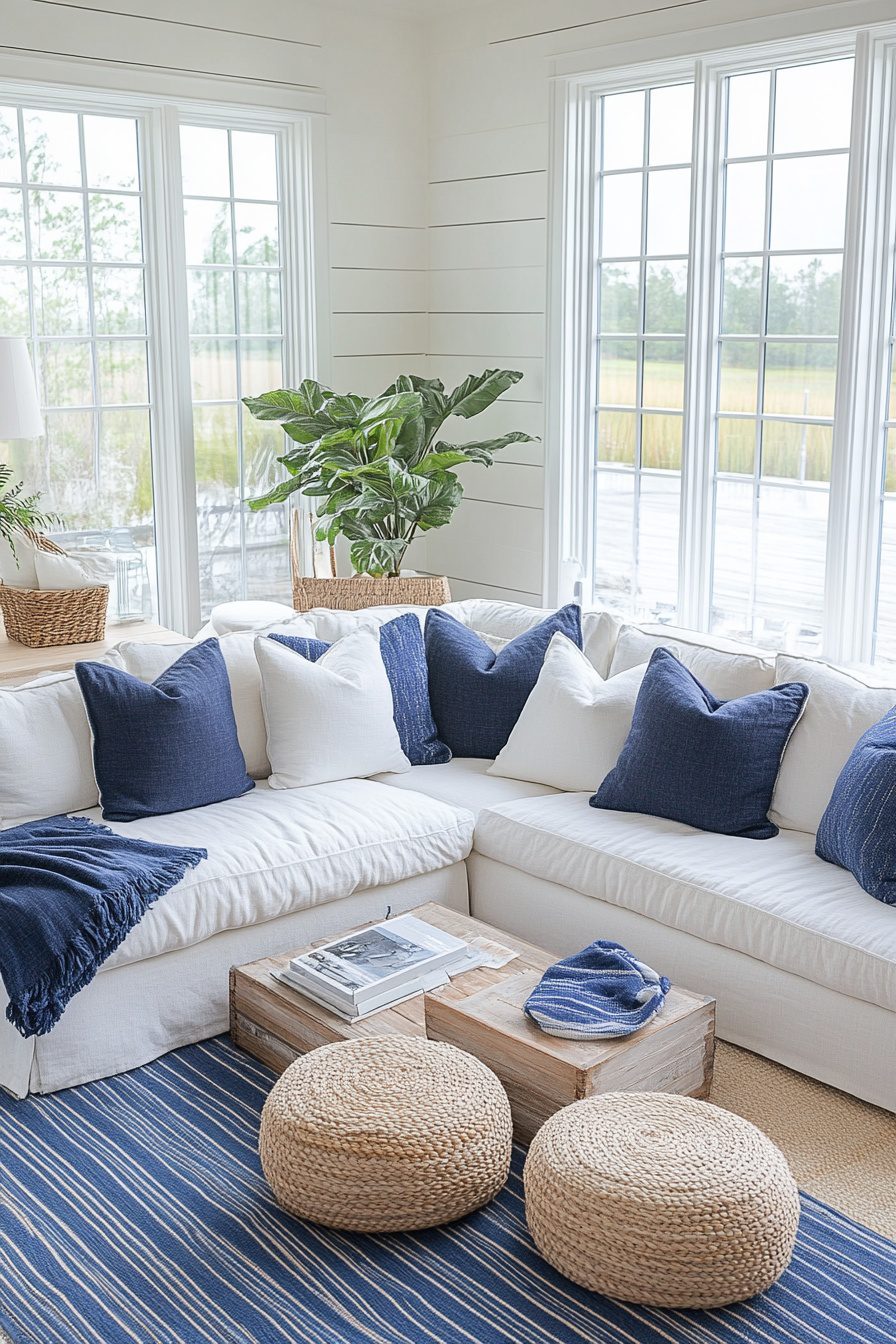 29 Coastal Preppy Interior Ideas to Add Classic Coastal Style - My ...