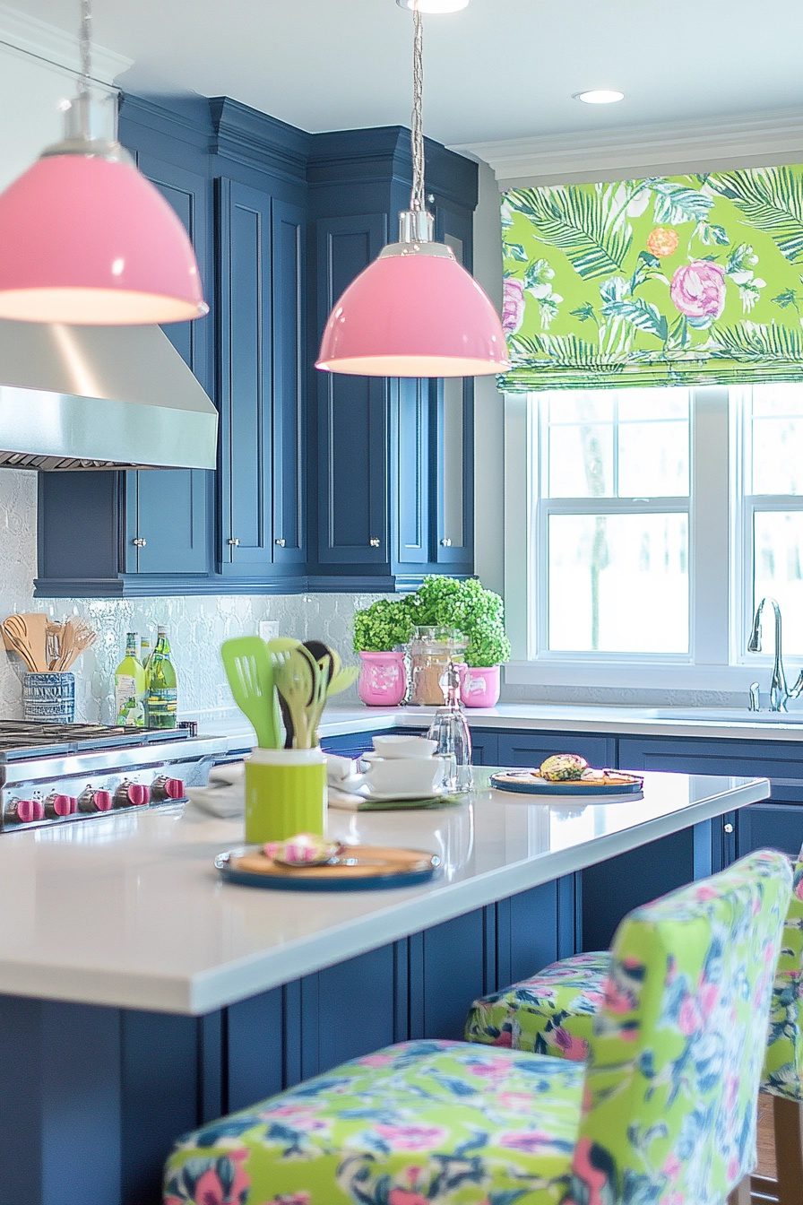 29 Coastal Preppy Kitchen Ideas for a Breezy and Elegant Design - My ...