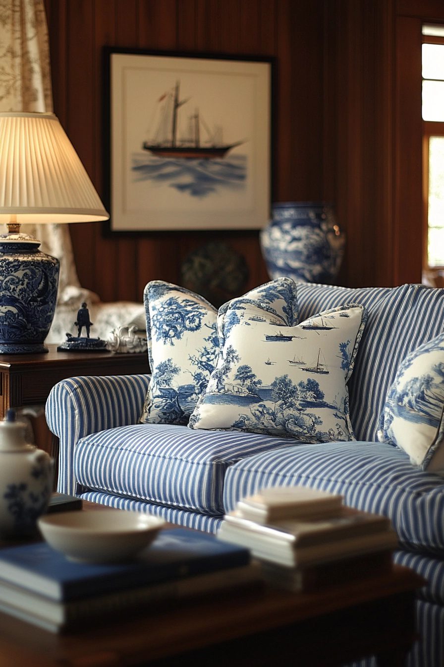 29 Coastal Preppy Living Room Decor Ideas for a Fresh and Inviting ...