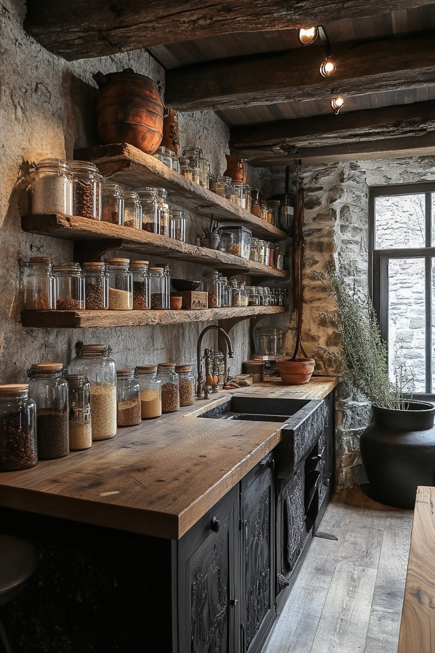 29 Western Gothic Kitchen Ideas to Add Dark Elegance to Your Cooking ...