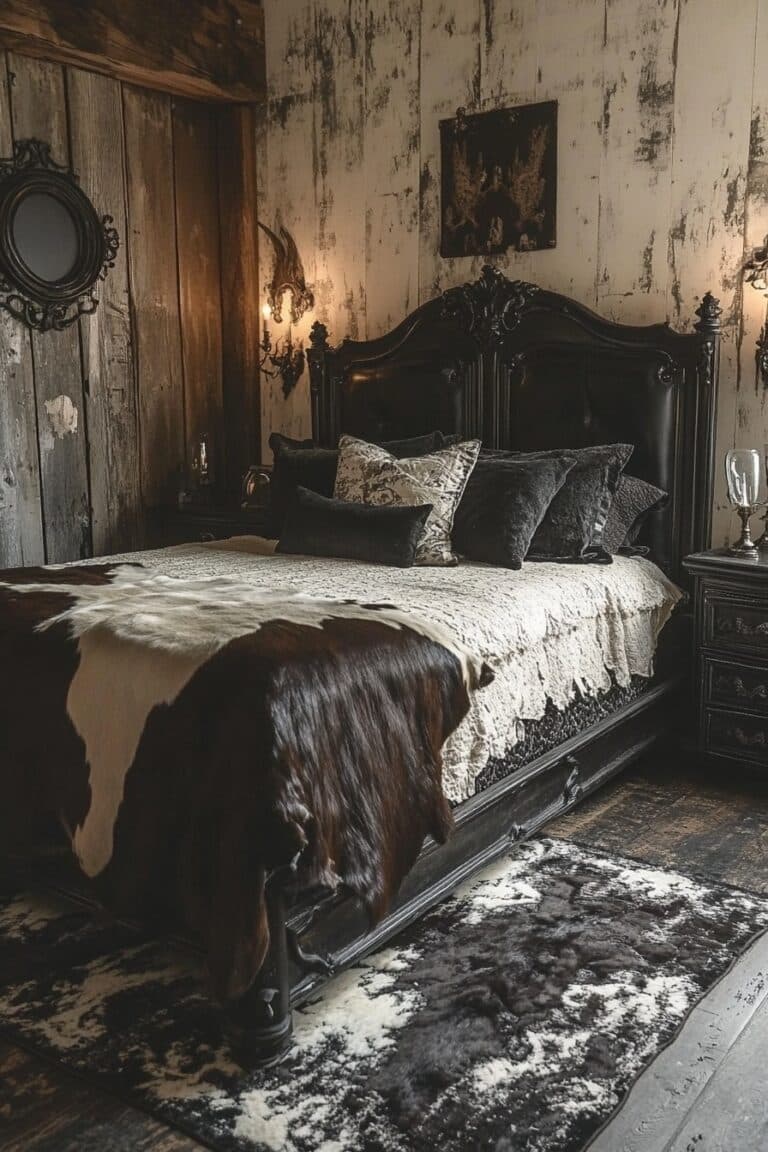 29 Western Gothic Decor Bedroom Ideas to Combine Rustic Charm with ...