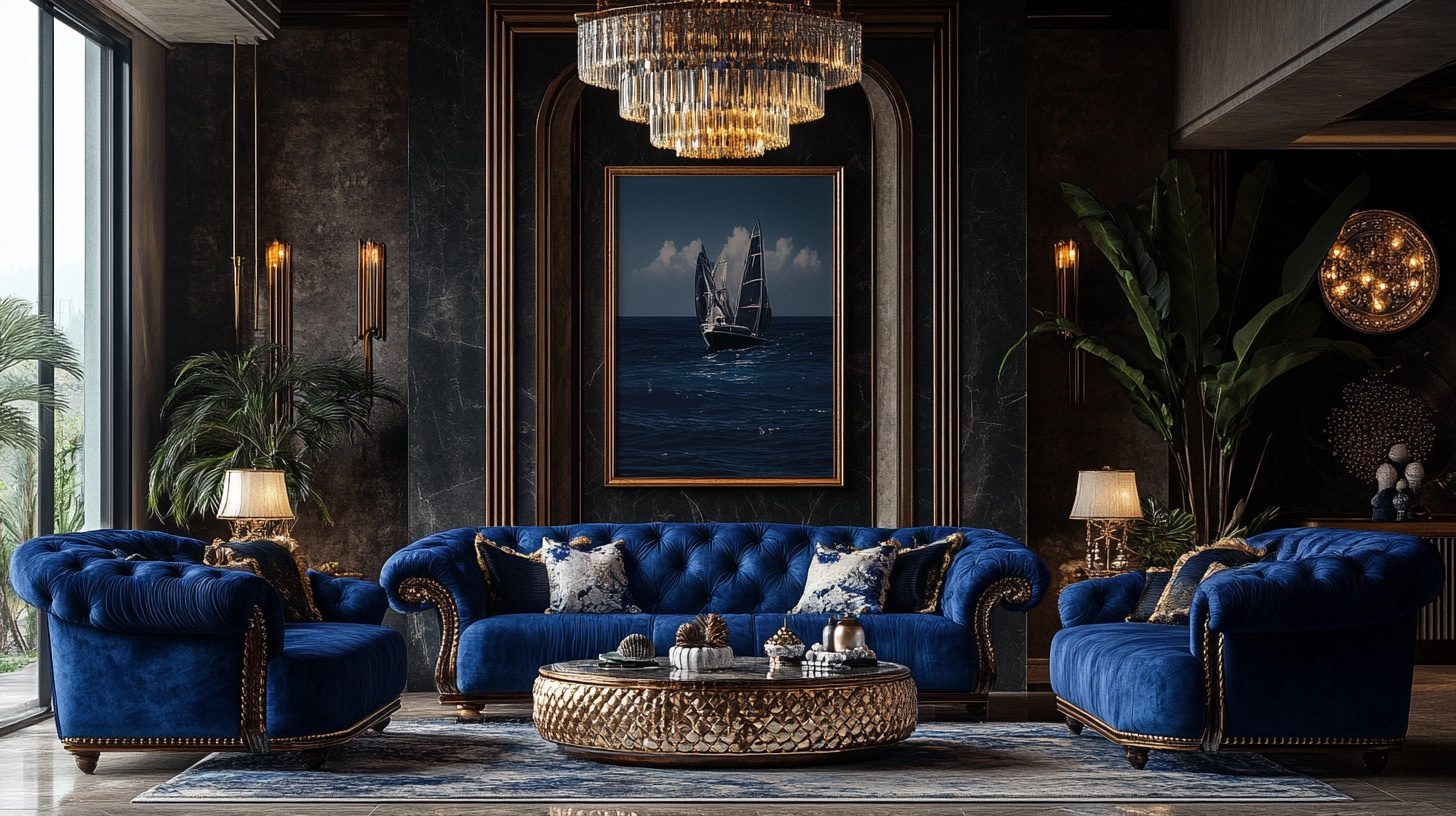 29 Coastal Preppy Living Room Decor Ideas for a Fresh and Inviting ...