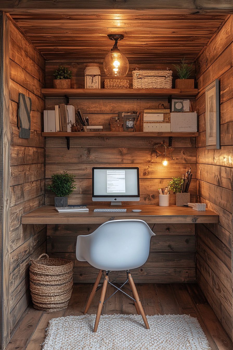 29 Small Cabin Office Ideas for Crafting a Comfortable and Efficient ...