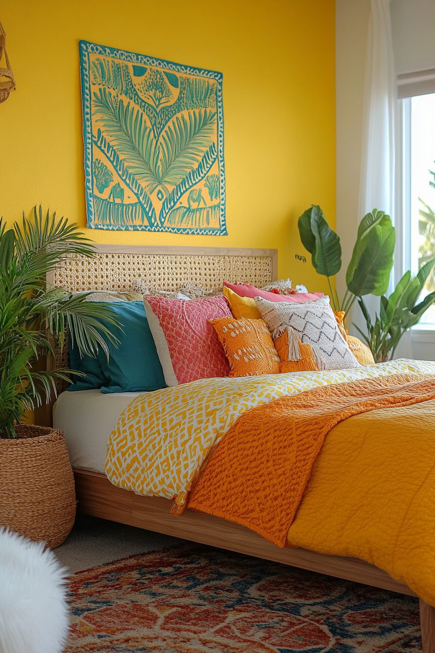 29 Yellow Boho Bedroom Ideas for Creating a Sunny and Serene Sanctuary ...