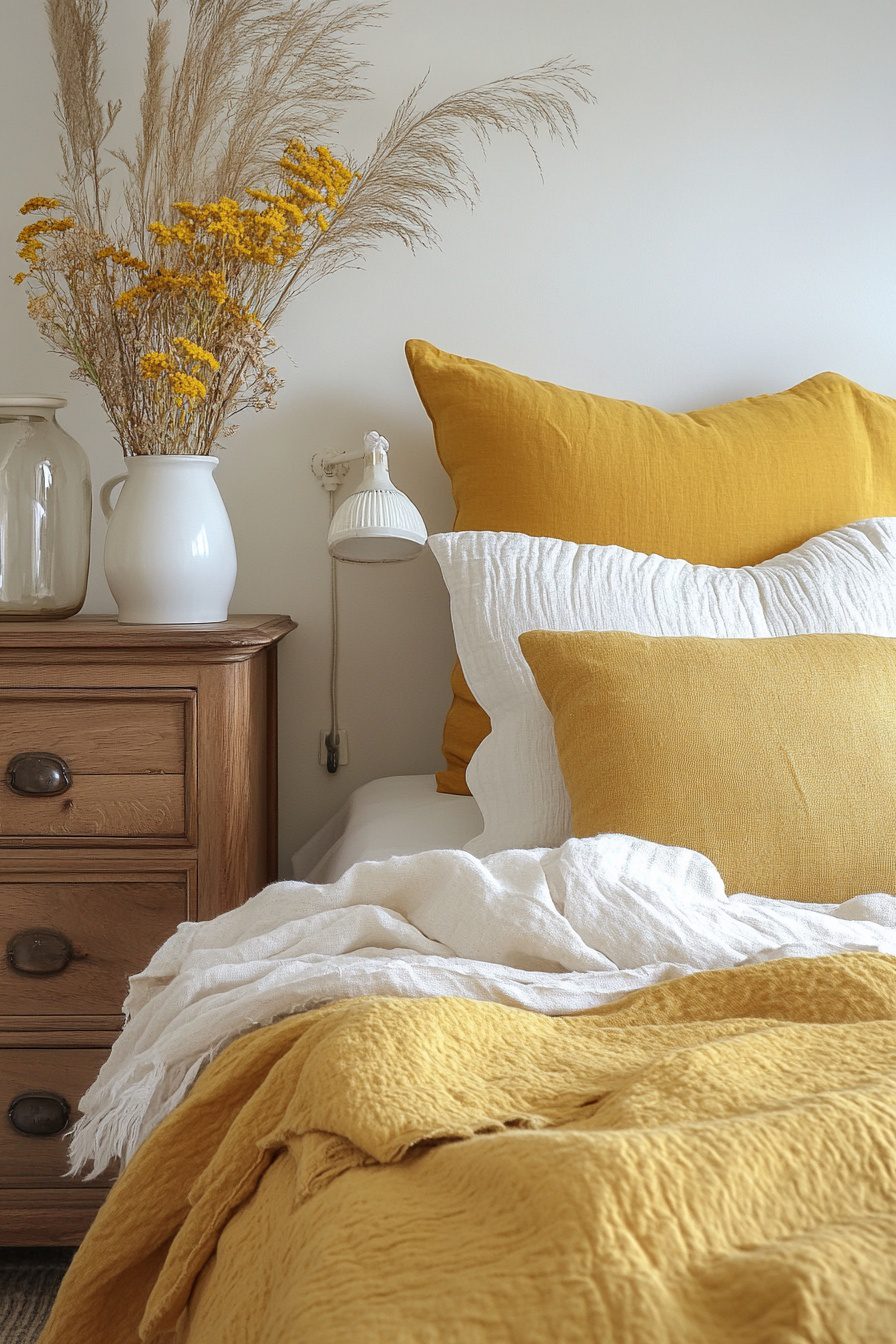29 Yellow Boho Bedroom Ideas for Creating a Sunny and Serene Sanctuary ...