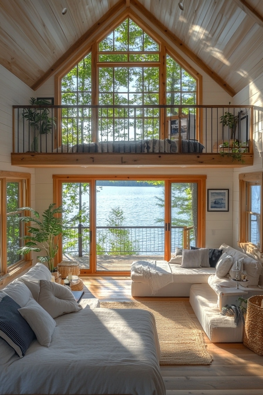 29 Small Cabin Interior with Loft Ideas to Maximize Space and Style ...