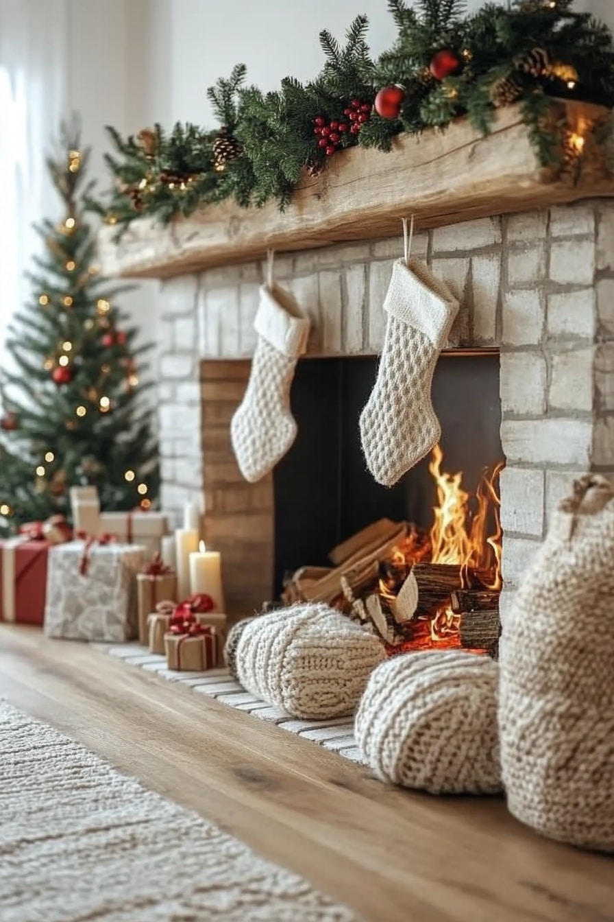 29 Fireplace Christmas Decorations for a Magical Holiday Ambience - My ...