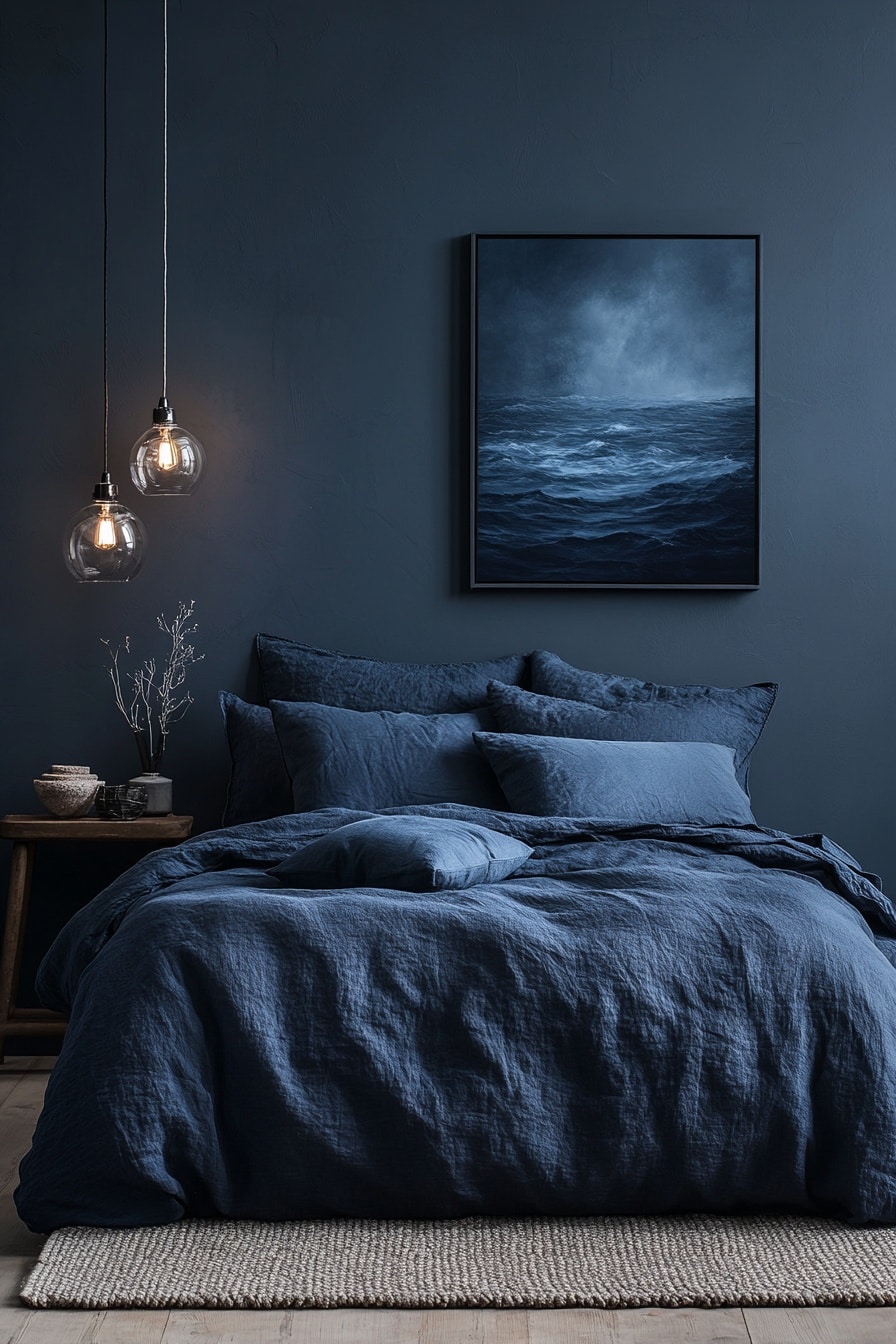 29 Moody Blue Bedroom Ideas for a Calm and Sophisticated Space - My ...