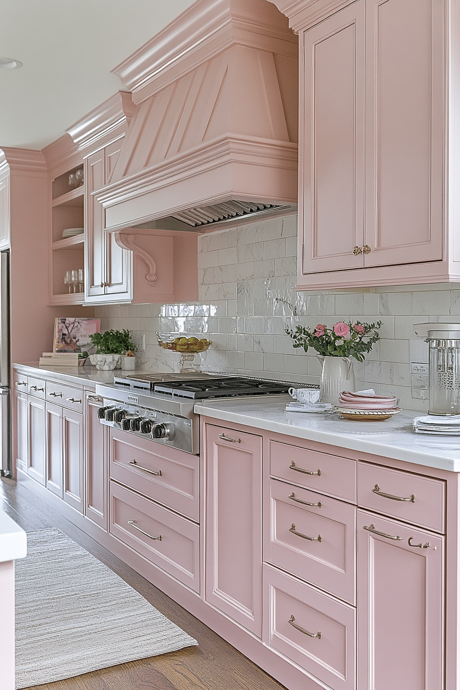 19 Pink Kitchen Cabinets to Add a Touch of Sweetness and Style to Your ...