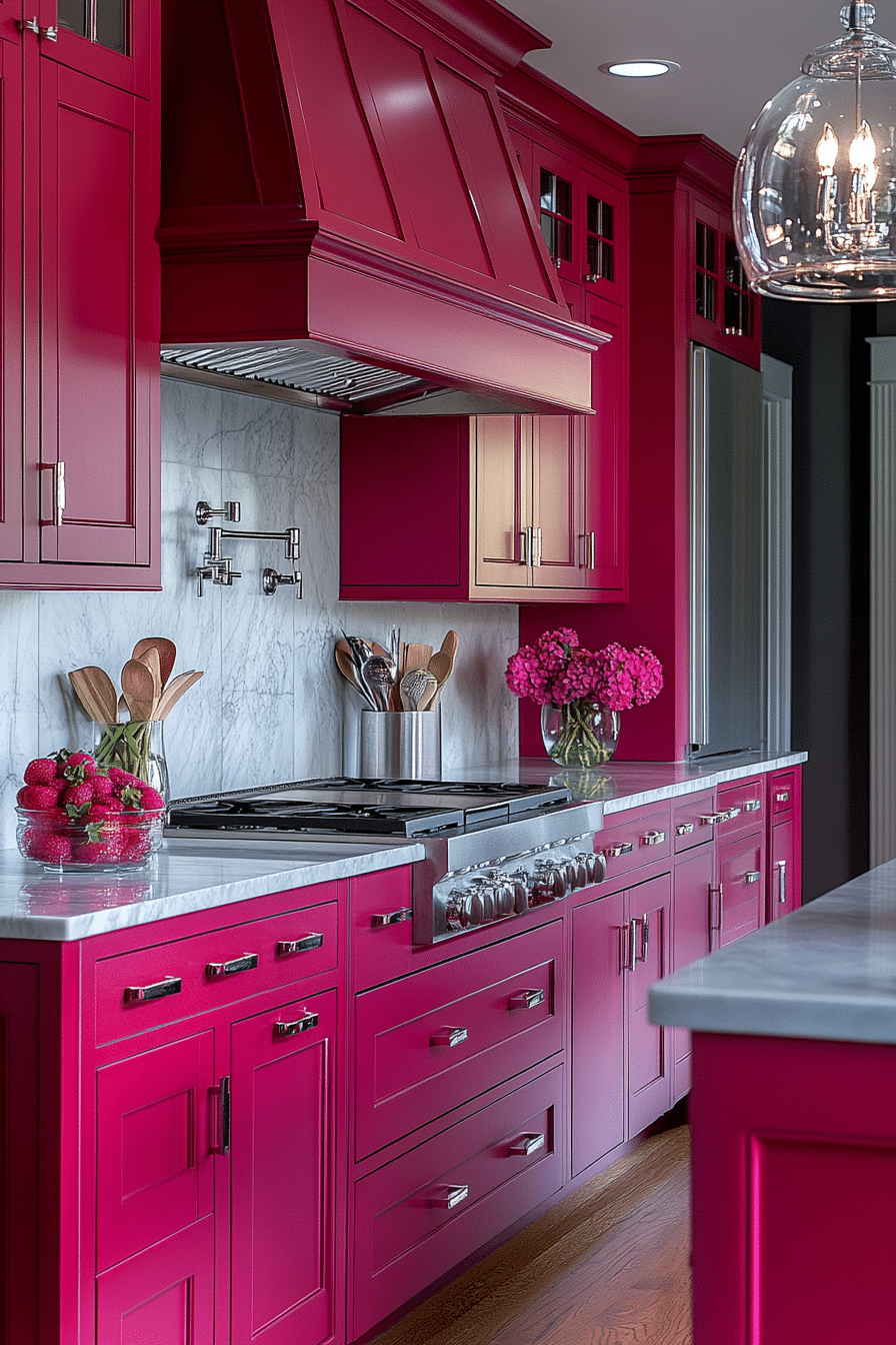 19 Red Kitchen Cabinets to Make Your Kitchen Shine with Color and ...
