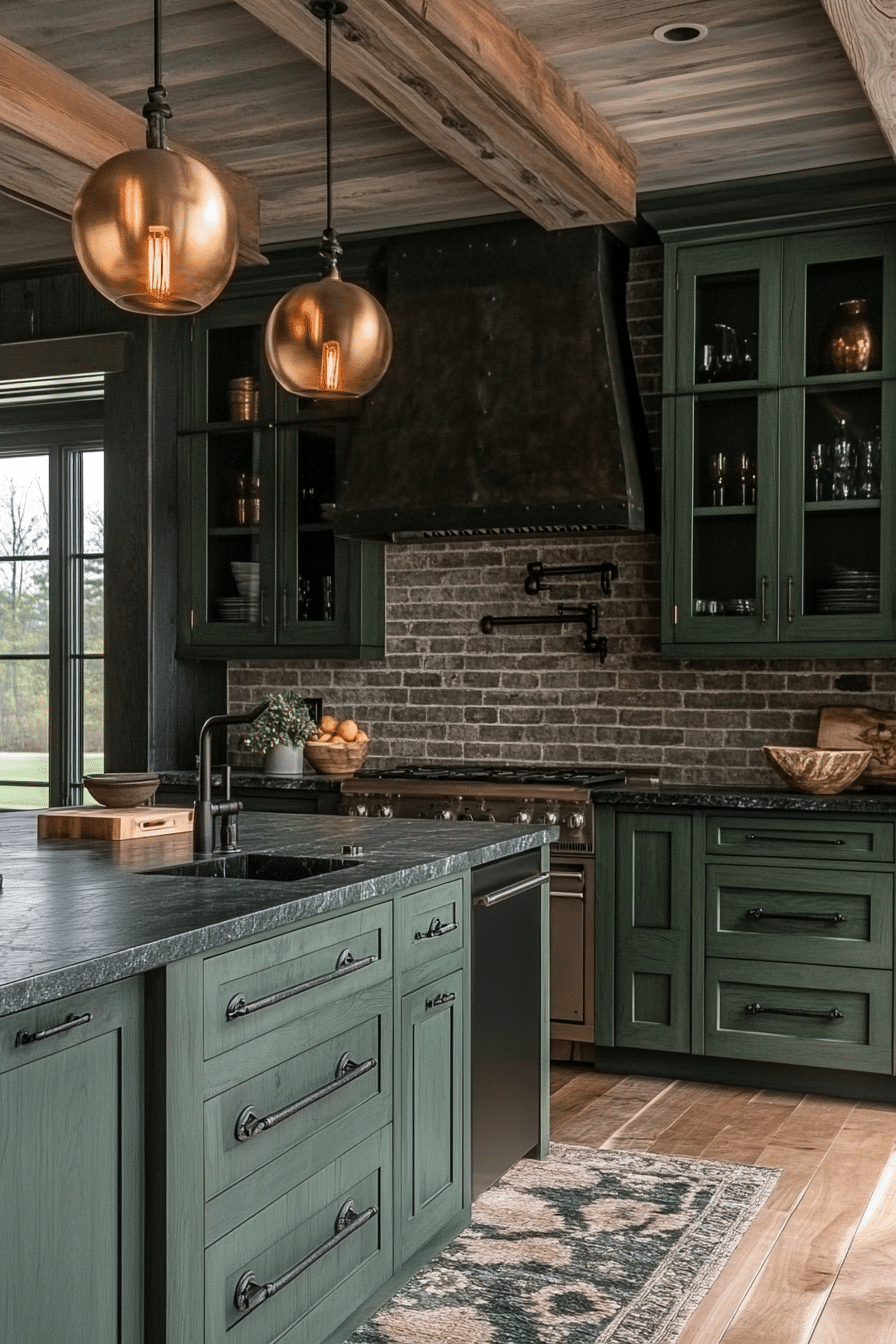 19 Emerald Green Kitchen Cabinets to Elevate Your Kitchen with a Touch ...