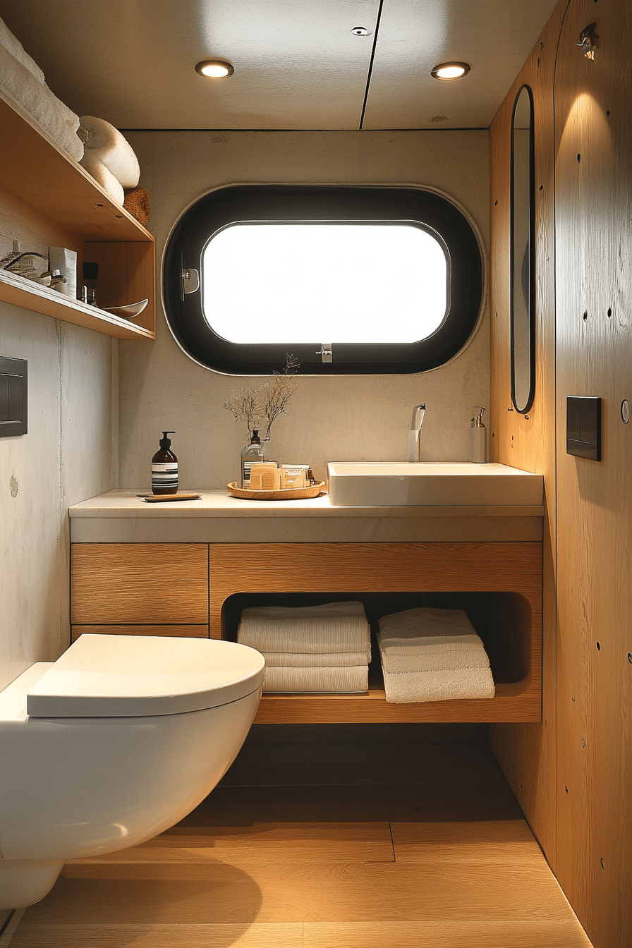 29 Little Cabin Bathroom Designs to Enhance Your Bathroom with Cozy ...