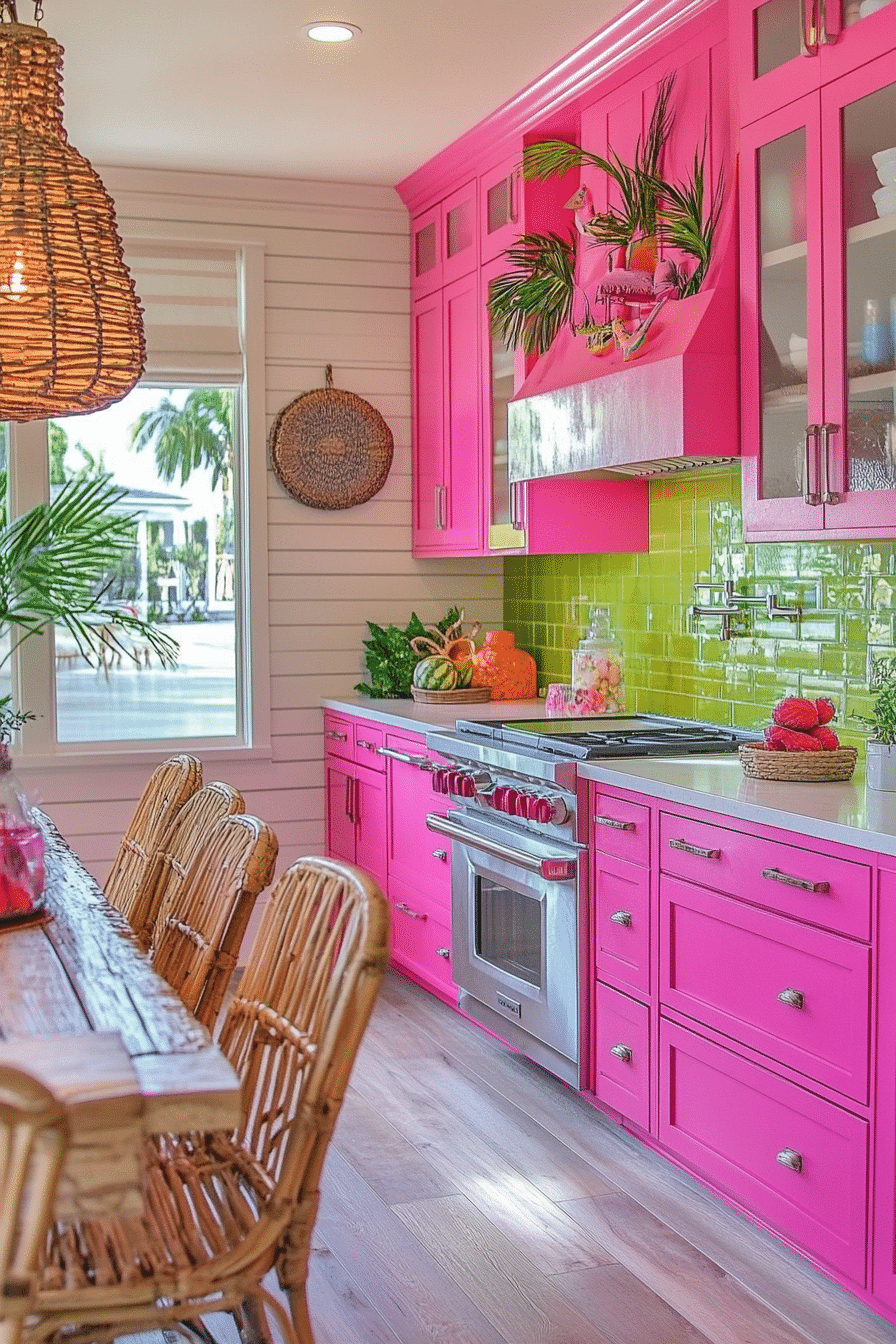19 Pink Kitchen Cabinets to Add a Touch of Sweetness and Style to Your ...