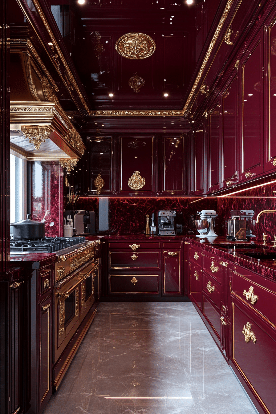 19 Red Kitchen Cabinets to Make Your Kitchen Shine with Color and ...