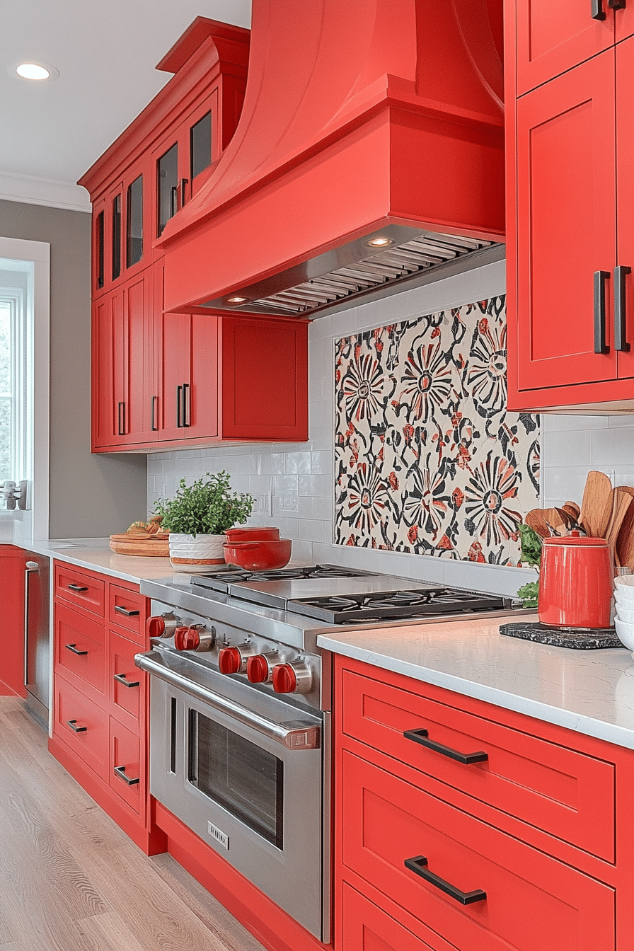 19 Red Kitchen Cabinets to Make Your Kitchen Shine with Color and ...