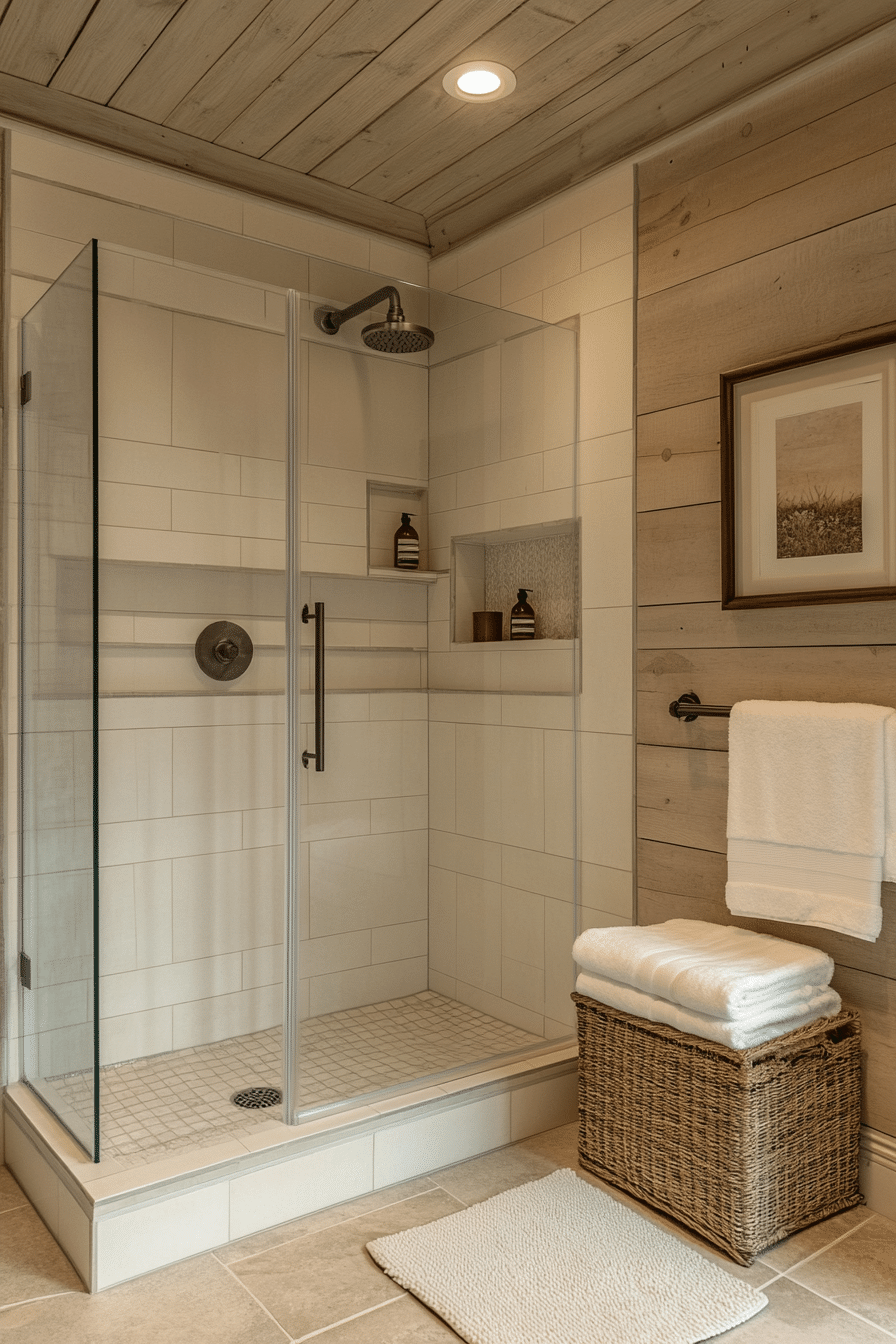 29 Little Cabin Bathroom Designs to Enhance Your Bathroom with Cozy ...