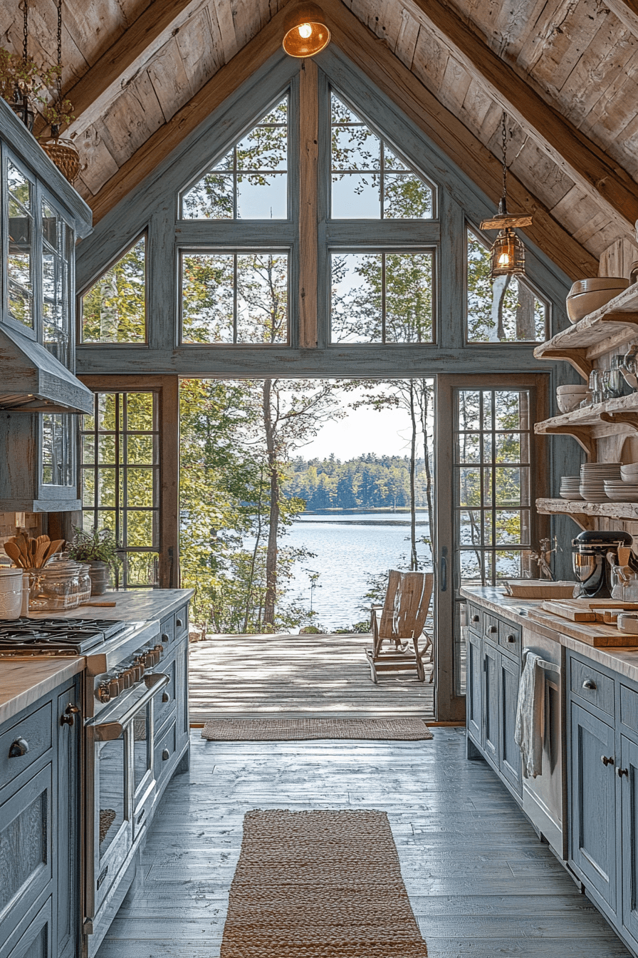 29 Log Home Kitchens to Enhance Your Home with Cozy Cabin Vibes - My ...