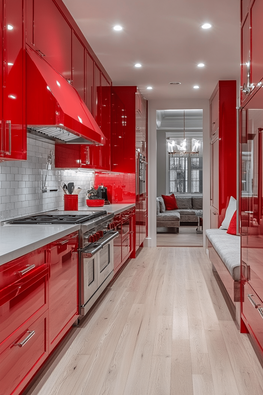 19 Red Kitchen Cabinets to Make Your Kitchen Shine with Color and ...
