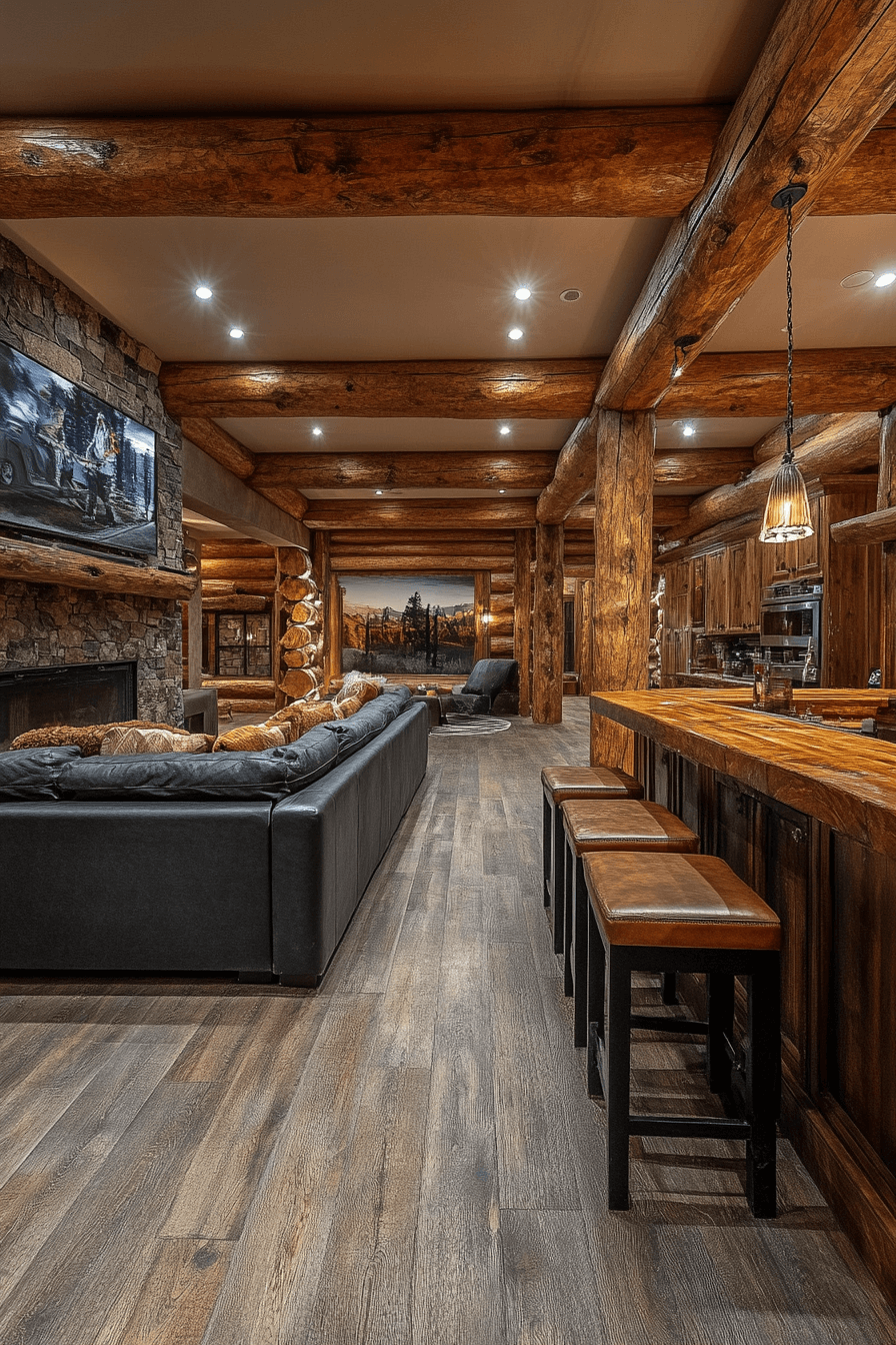29 Log Home Interiors for a Harmonious Design That Brings Nature to ...