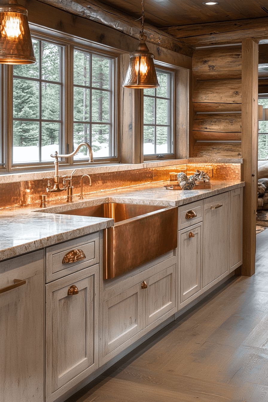 29 Log Home Kitchens to Enhance Your Home with Cozy Cabin Vibes - My ...