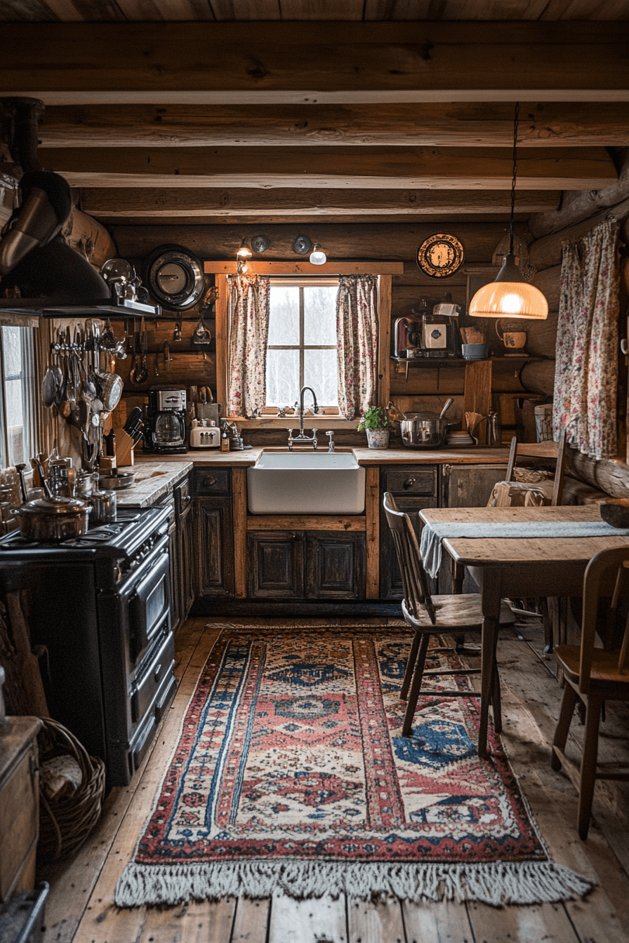 29 Log Home Kitchens to Enhance Your Home with Cozy Cabin Vibes - My ...