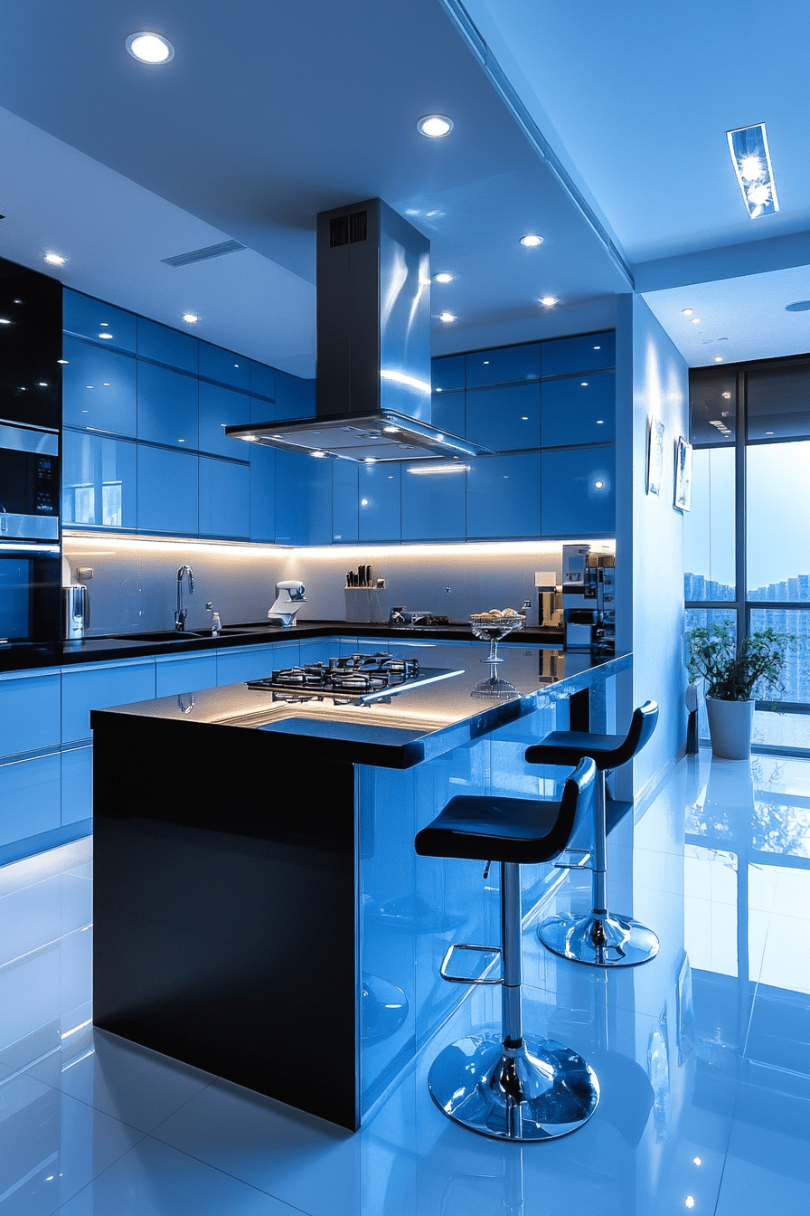 19 Powder Blue Kitchen Cabinets to Transform Your Kitchen into a ...